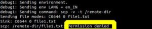 SCP permission denied error - [Solved] - Technology Savy